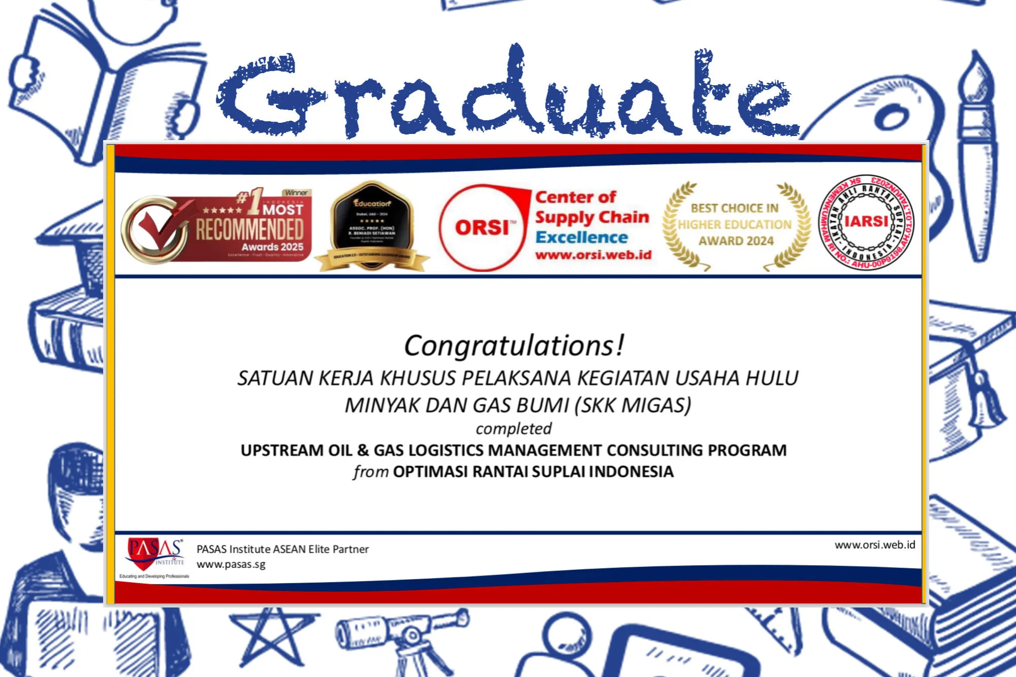 Congratulations to SKK MIGAS for successfully completing the Logistics ...